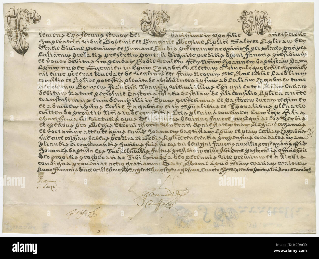 Apostolic letter of Pope Clement XIV to Empress Maria Theresa ...