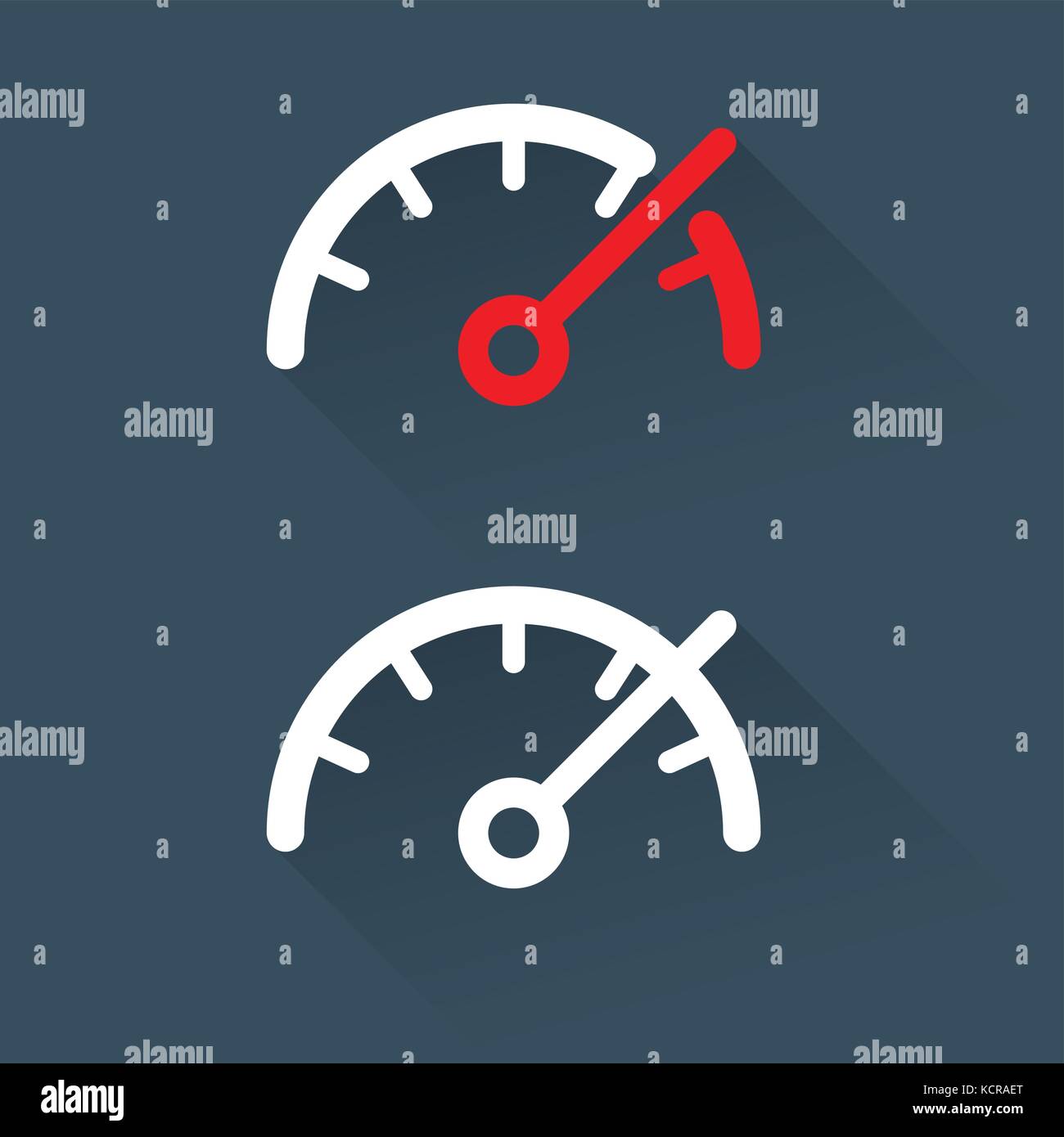 Speedometer (gauge) scale - simple icon Stock Vector Image & Art - Alamy