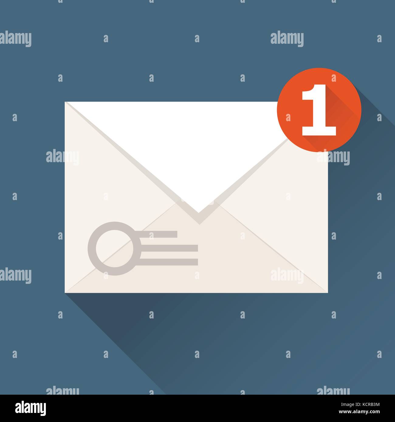 New incoming message (notification) icon - envelope Stock Vector Image & Art - Alamy