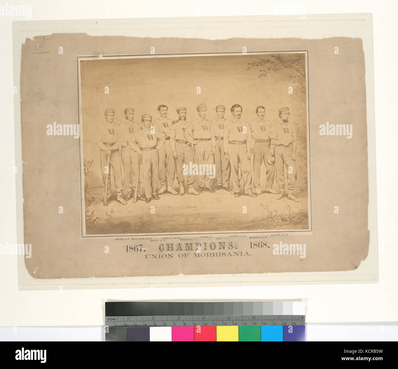 Champions 1867 68, Union of Morrisania Smith, Ketchum, Shelly, Pabor ...