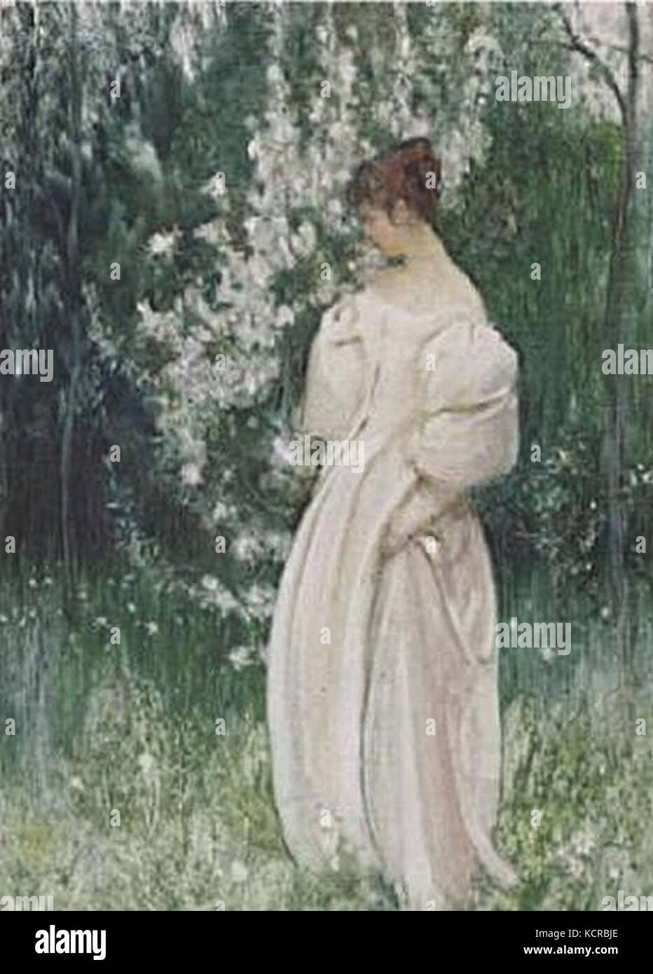 Contemplation Arthur Hacker Stock Photo - Alamy