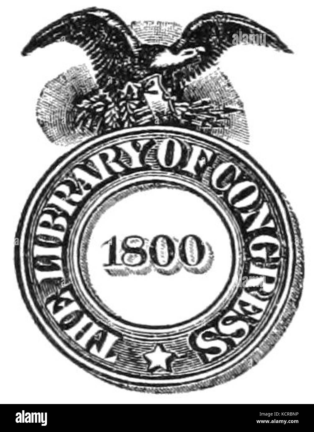 The official seal of the Library of Congress, representing the ...