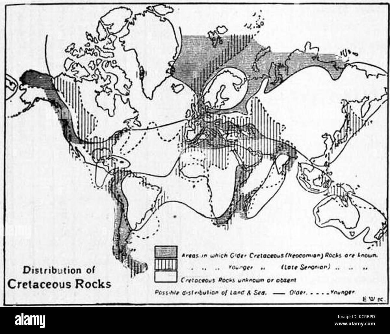 Cretaceous map hi-res stock photography and images - Alamy
