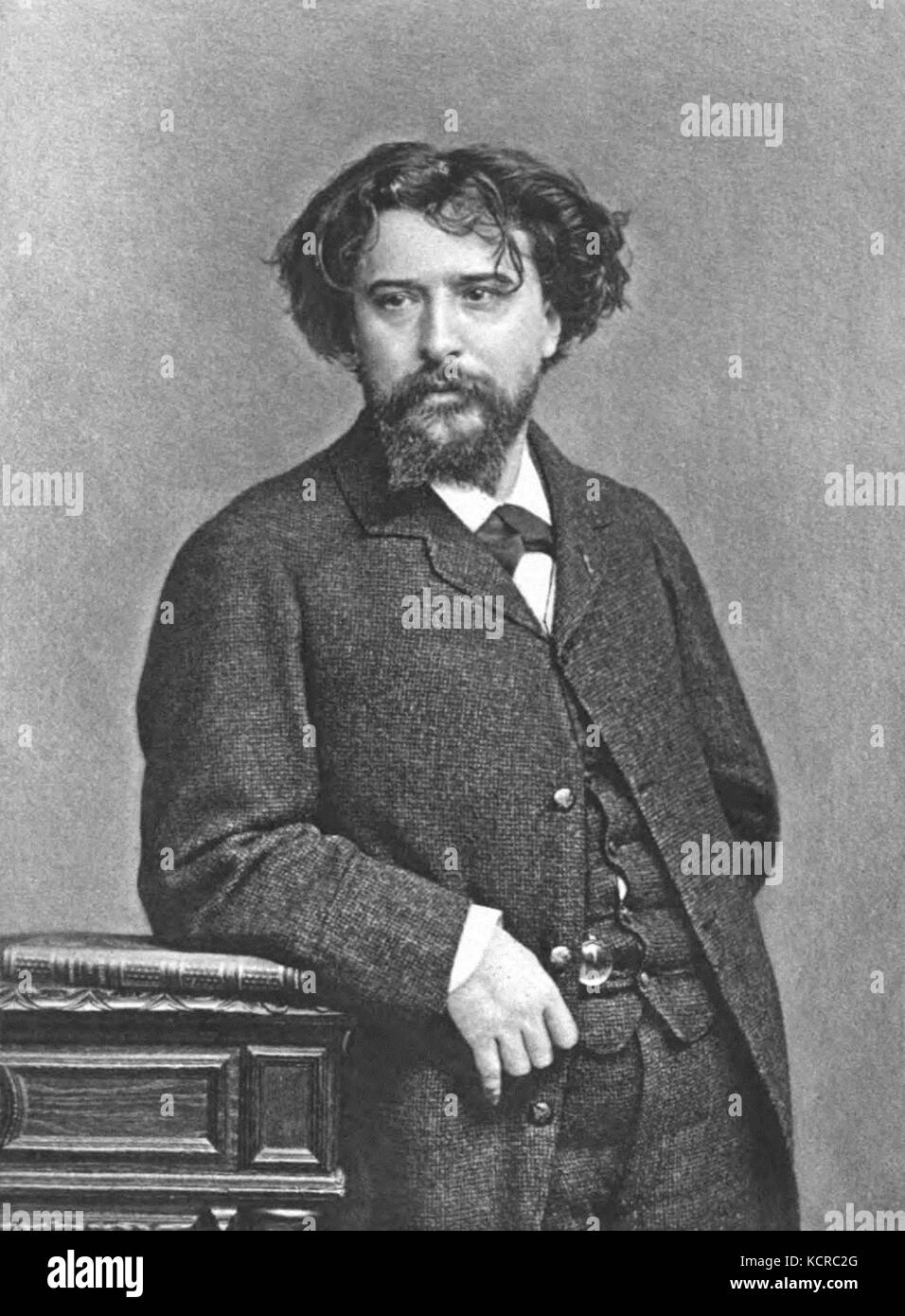 Alphonse daudet portrait Black and White Stock Photos & Images - Alamy