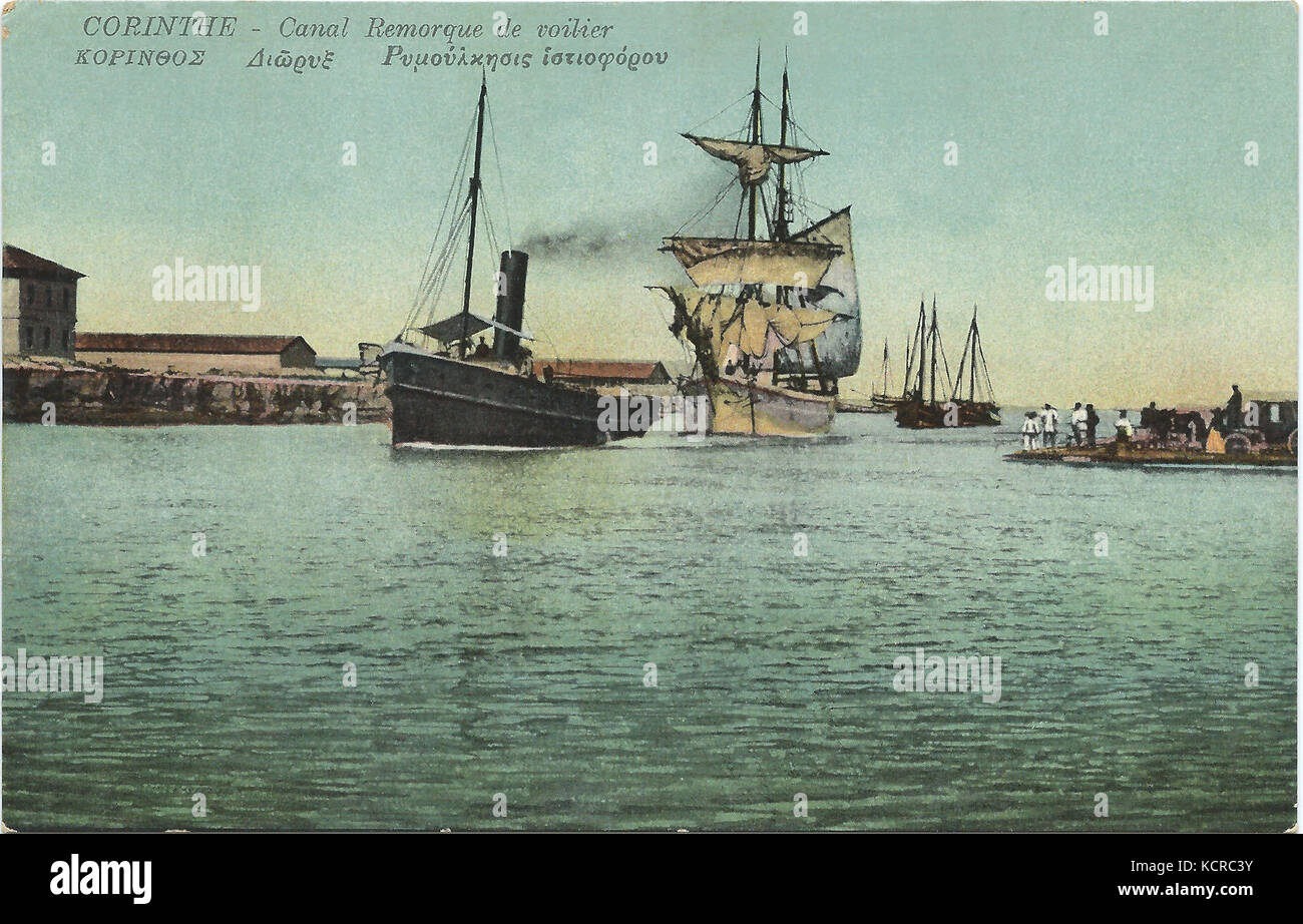 The Corinth Canal, a crucial waterway in Greece, was the setting for a ...