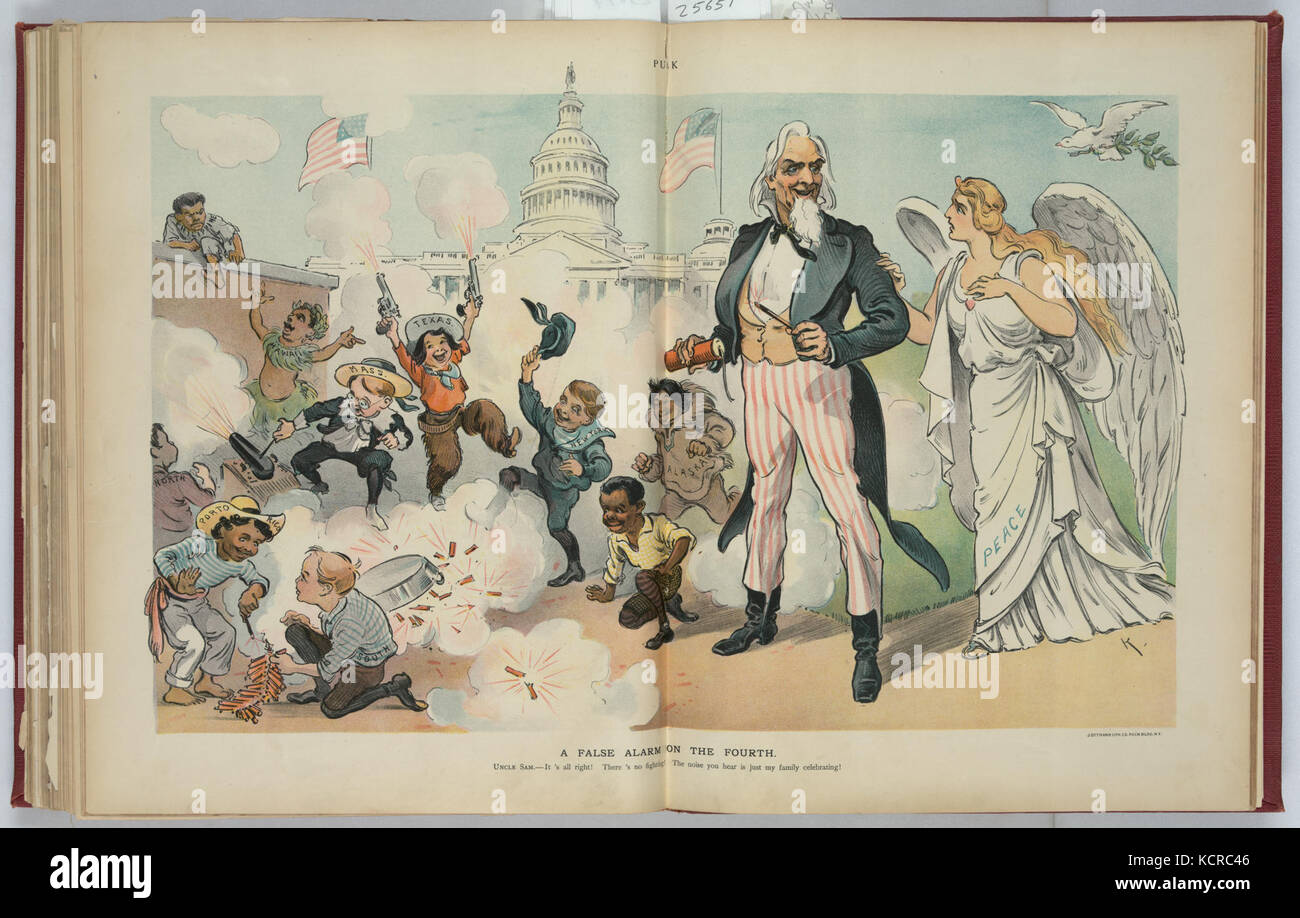 American 1902 Fourth of July fireworks Stock Photo - Alamy