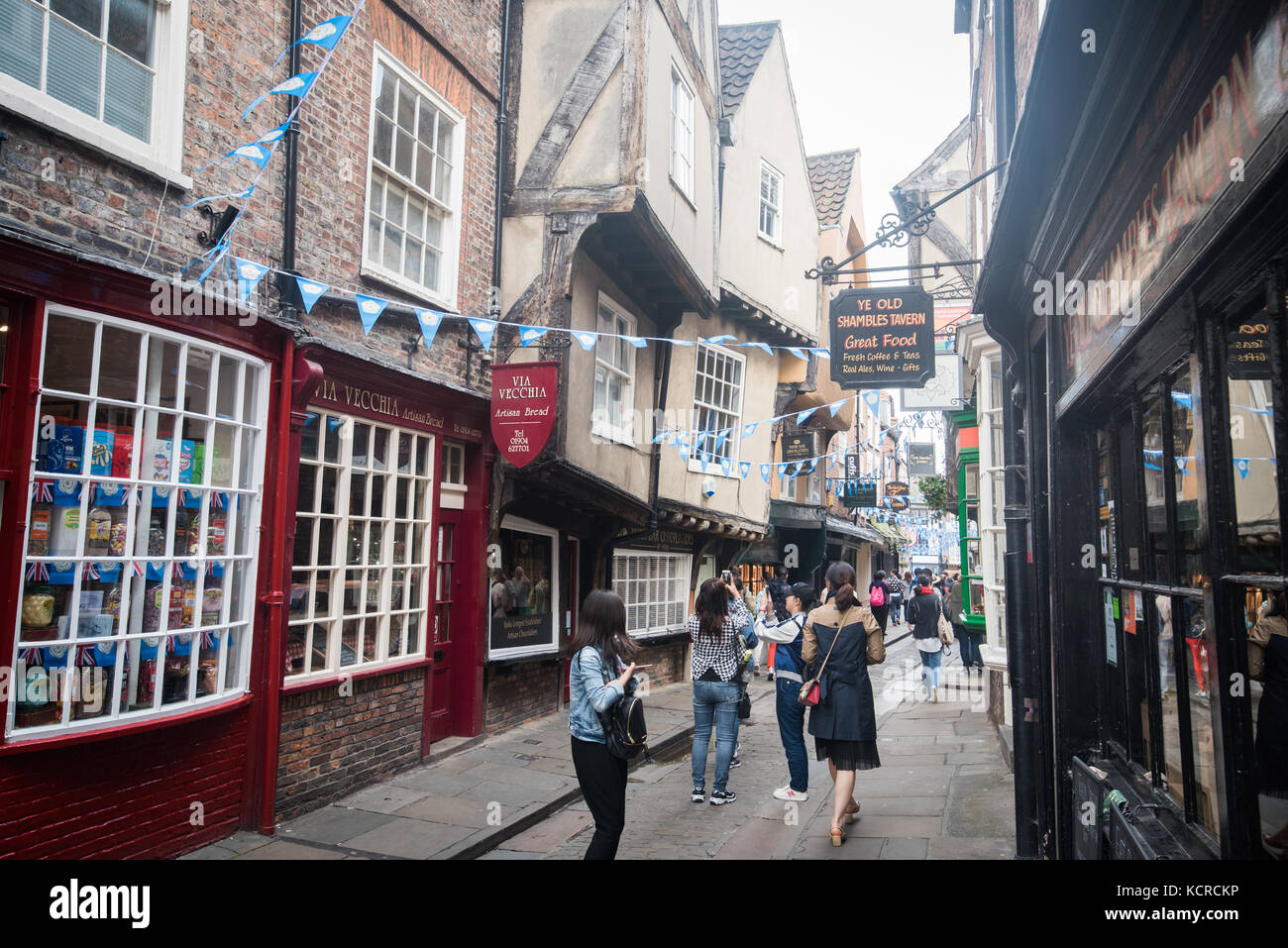 The Shambles - the ancient street of the Butchers of York, which was ...