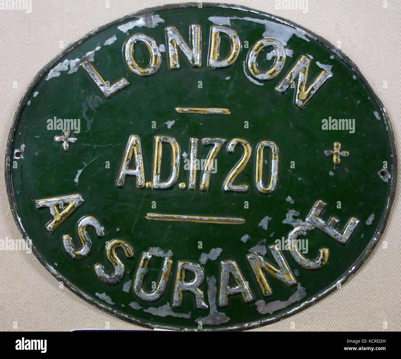 This image shows a fire mark for The London Assurance, an insurance ...