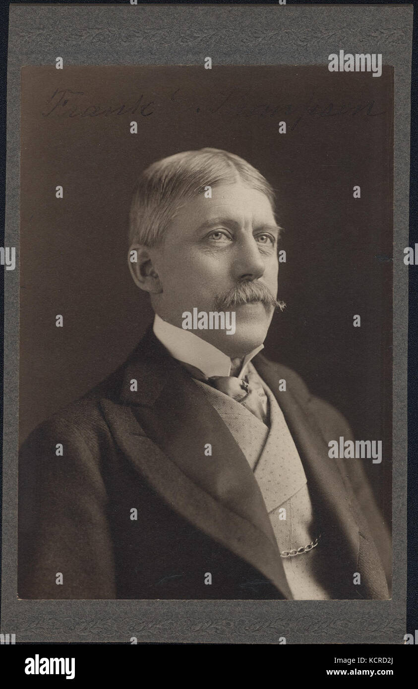 Frank D. Thompson was a Union veteran who served during the American ...