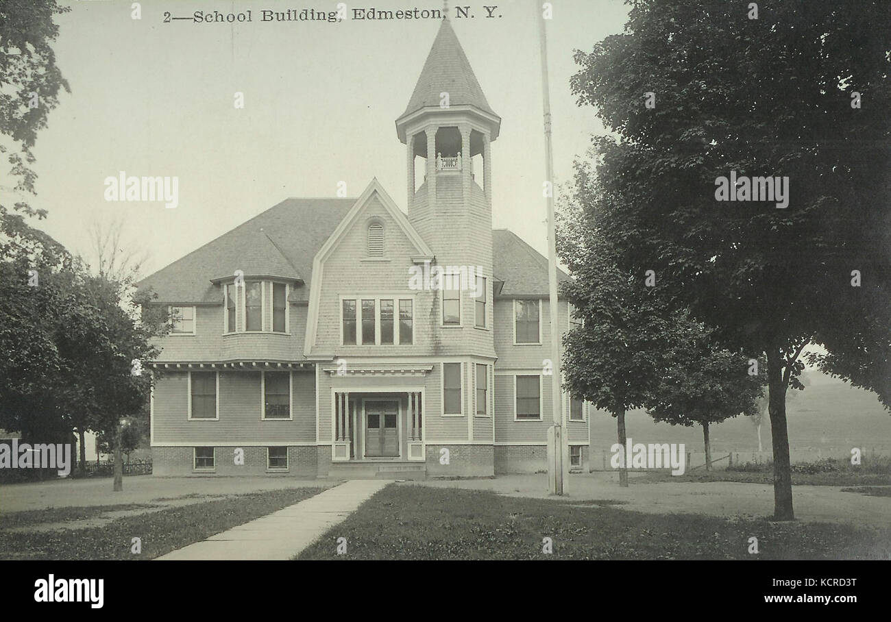 Edmeston NY Union School 1898 1915 b Stock Photo - Alamy
