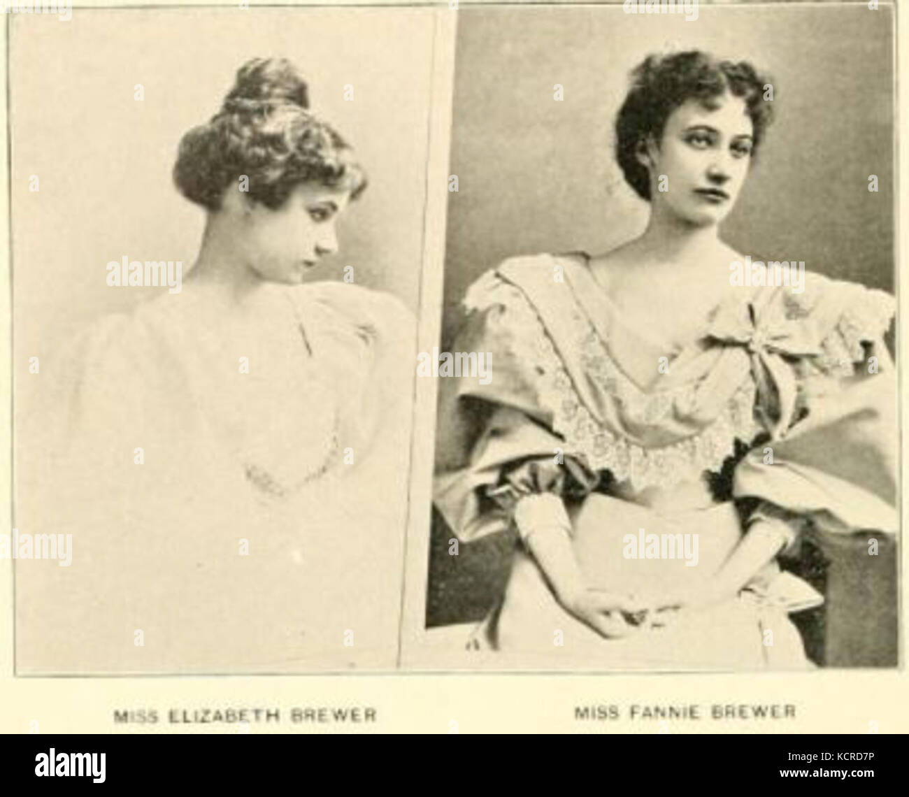 Elizabeth and Fannie Brewer Stock Photo - Alamy