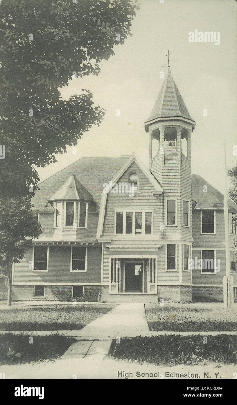 Edmeston NY Union School 1898 1915 a Stock Photo - Alamy