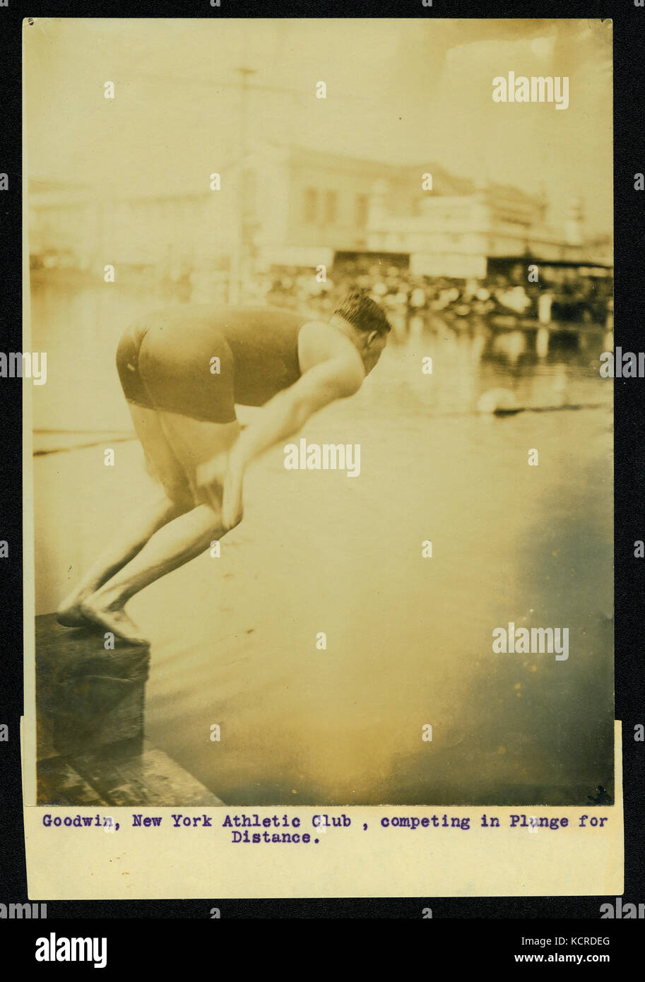Goodwin, New York Athletic Club, competing in Plunge for Distance at ...