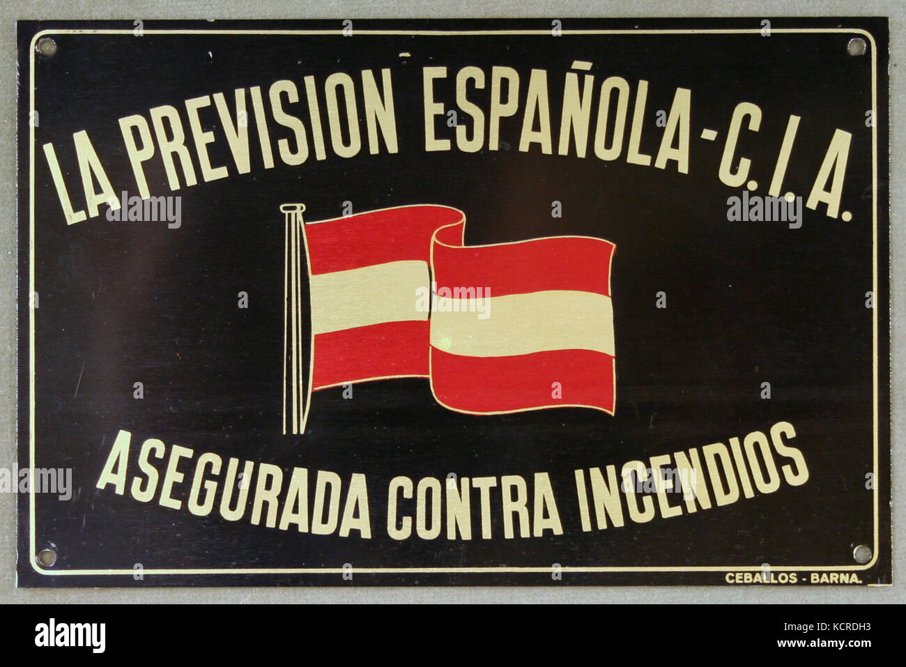 Fire mark for La Prevision Espanola Compania de Seguros contra ...