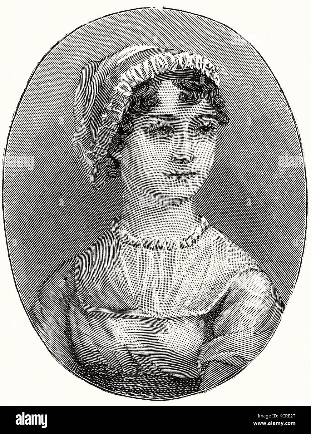 Jane Austen English novelist Stock Photo - Alamy