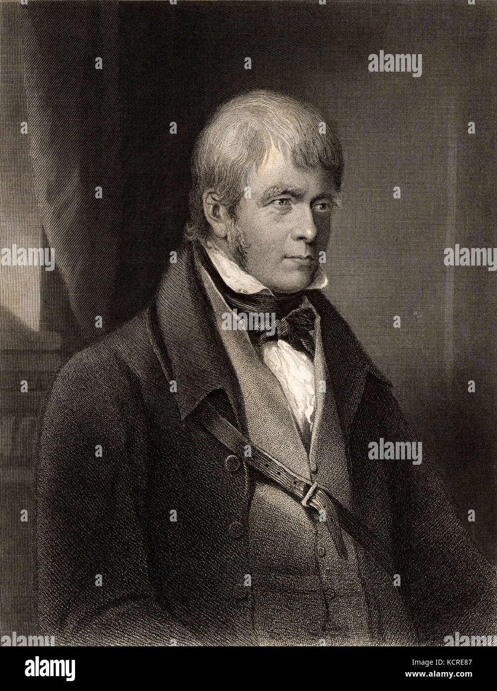 Walter Scott Scottish author and poet Stock Photo - Alamy