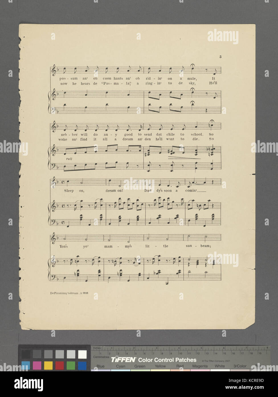 De pickaninny's dream (NYPL Hades 610017 1800813 Stock Photo - Alamy