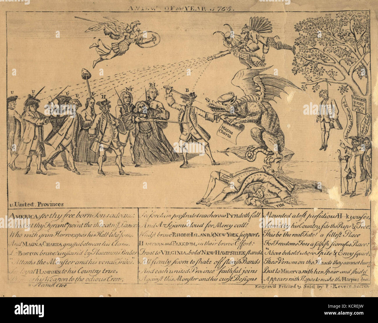 A View of the Year 1765 Stock Photo - Alamy