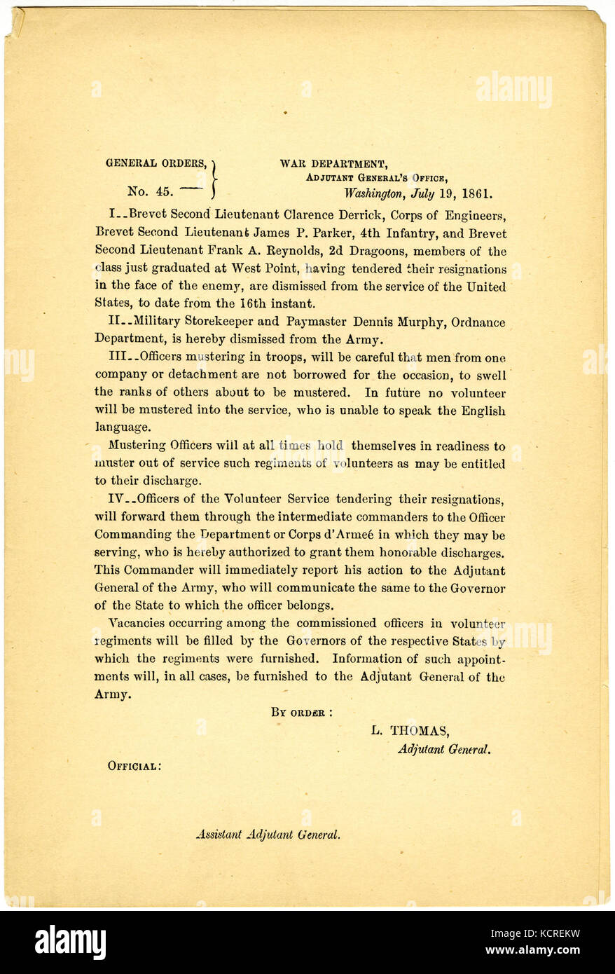 General Orders, No. 45, War Department, Adjutant General's Office ...