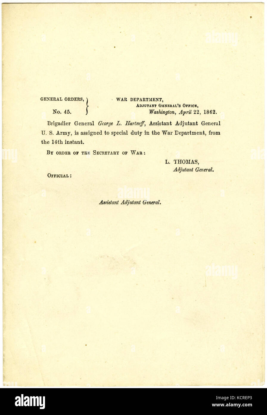 General Orders, No. 45, War Department, Adjutant General's Office ...