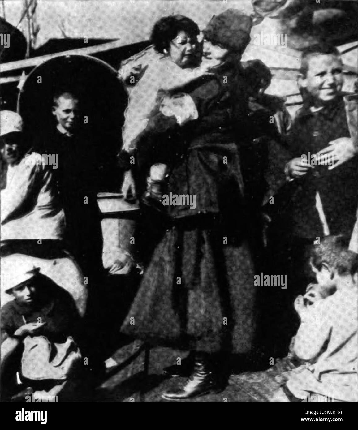 Comforting Smyrna's Orphans Stock Photo - Alamy