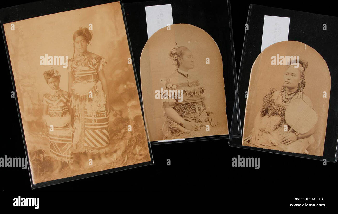 Four Daughters Of Malietoa Laupepa Stock Photo - Alamy