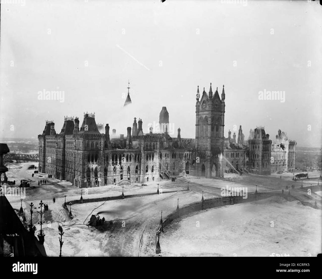 Fire at the Parliament Buildings Stock Photo - Alamy