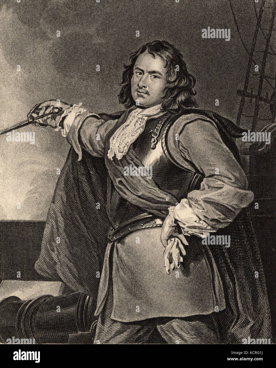 Robert Blake English naval commander Stock Photo - Alamy