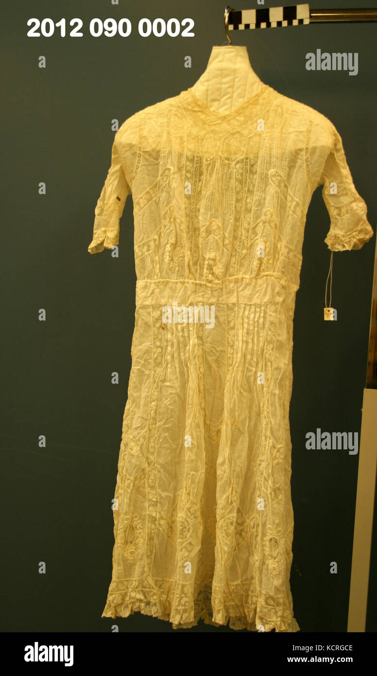 Cotton Batiste and Lace Dress Stock Photo - Alamy