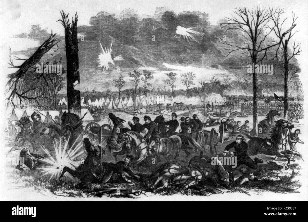 Henry Lovie, Battle of Pittsburg Landing cph.3a02887 Stock Photo - Alamy