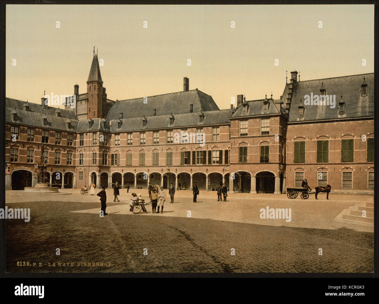An image of the Binnenhof inner court in The Hague, Netherlands ...