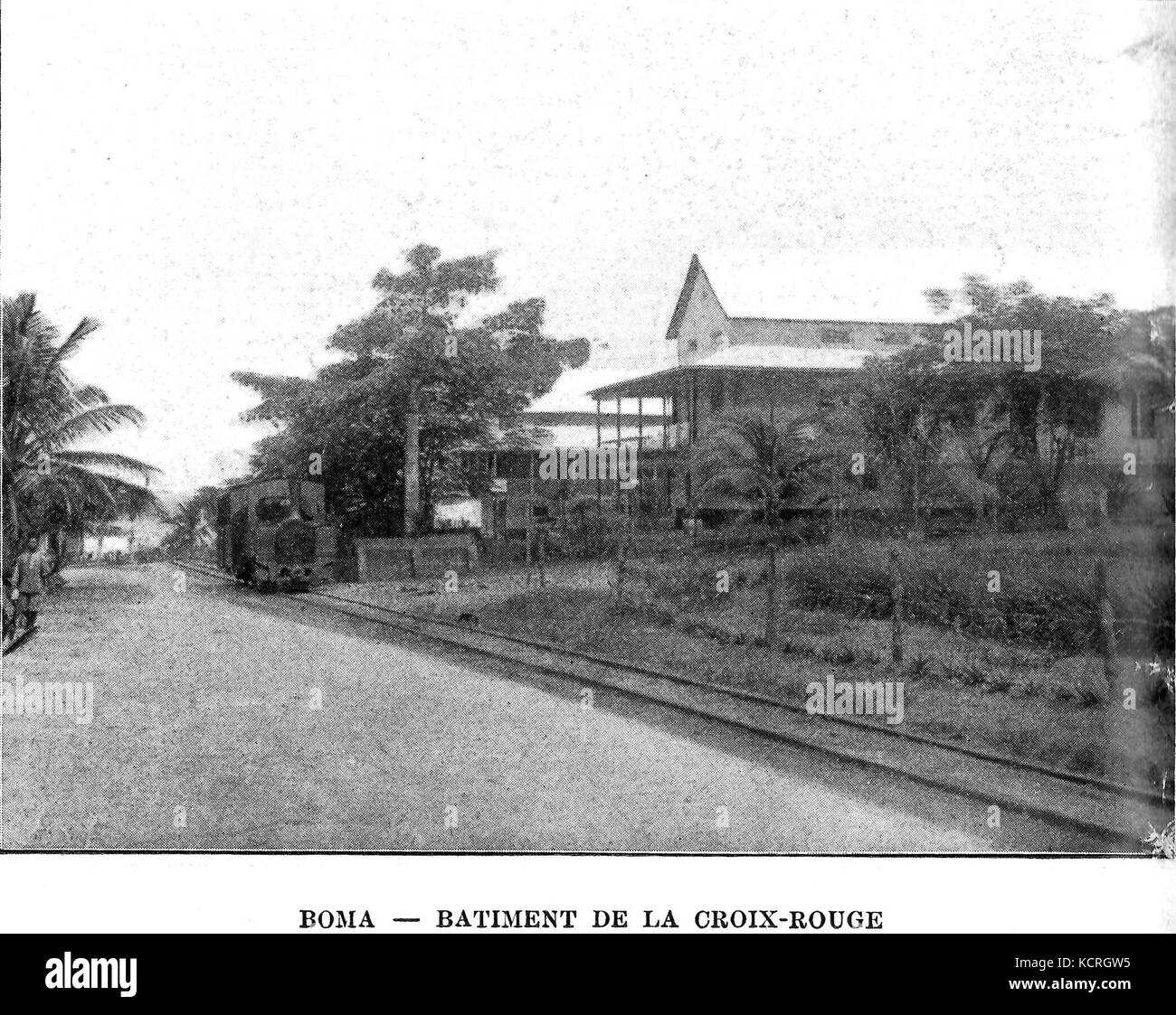 This photograph captures the Boma building, part of the Red Cross ...