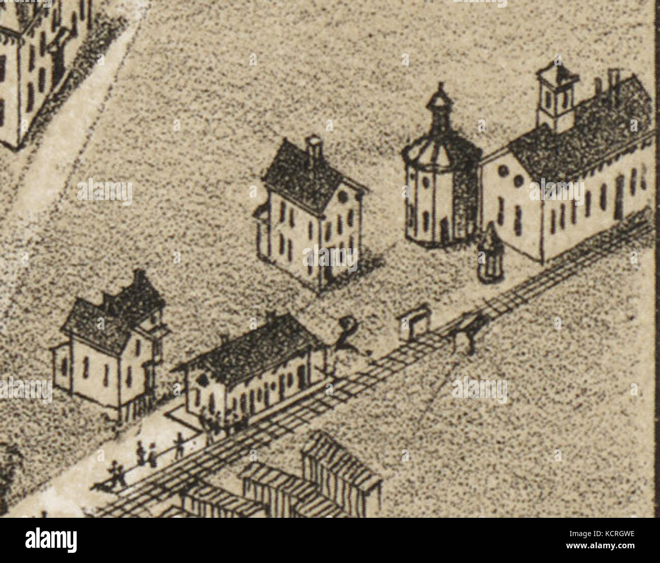 This 1881 map features Guilford Station, a key transportation hub ...