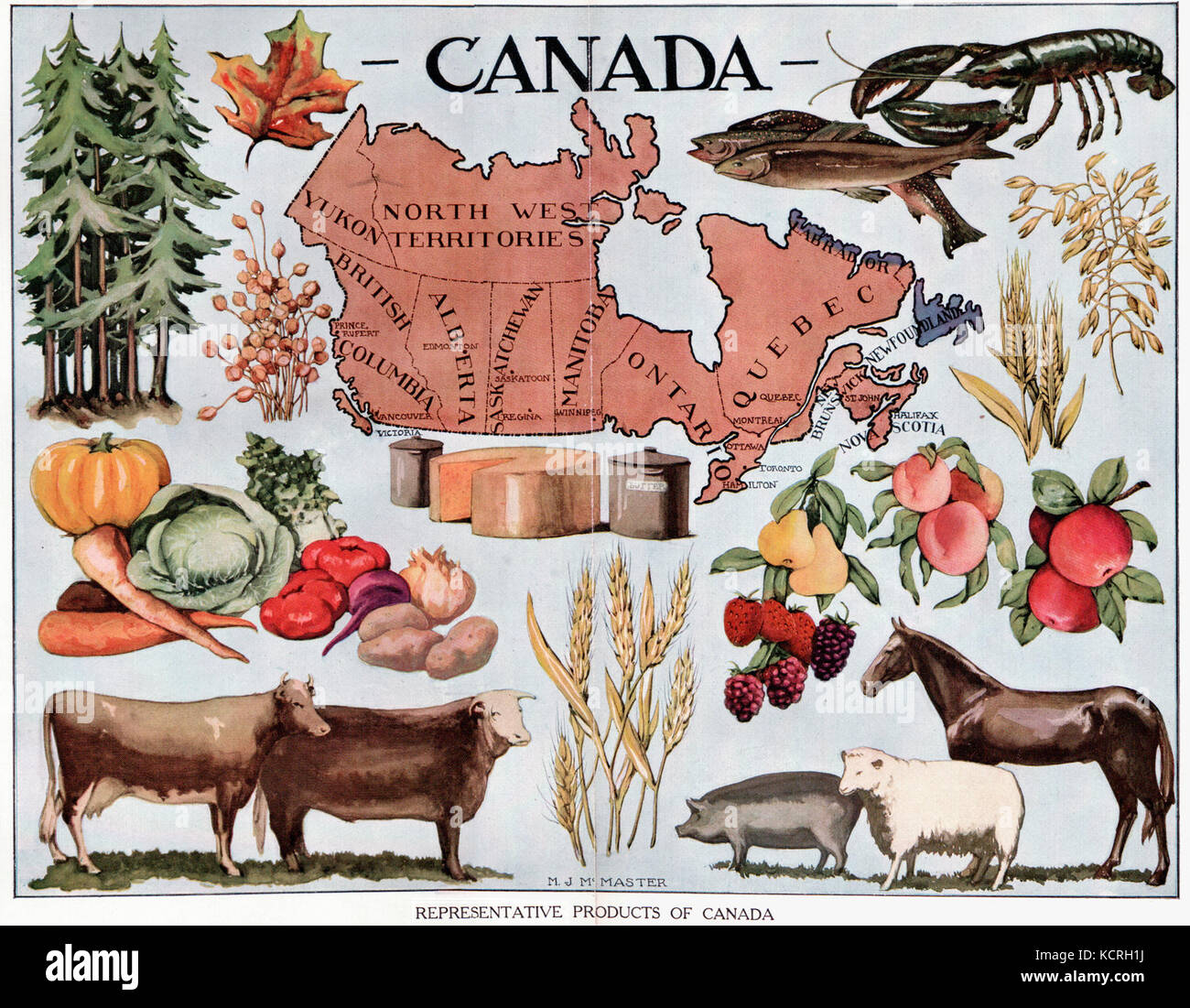 Canada history geography page hi-res stock photography and images - Alamy