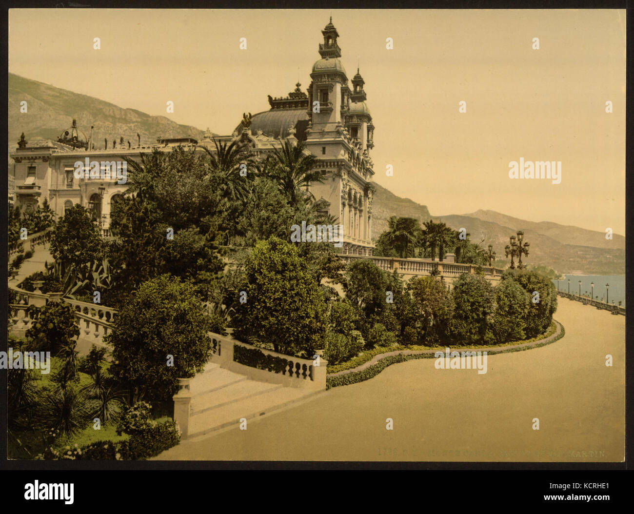 The image depicts the entrance to a casino in Monte Carlo, with the ...