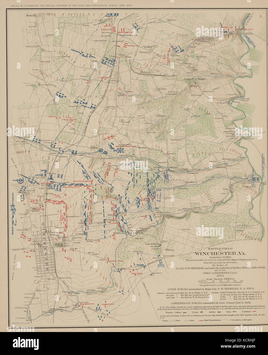 Winchester map hi-res stock photography and images - Alamy