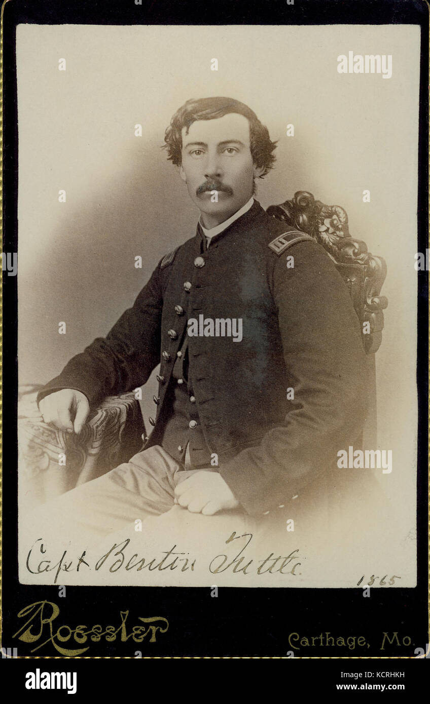 Benton Tuttle, Captain, 108th U.S. Colored Troops Stock Photo - Alamy