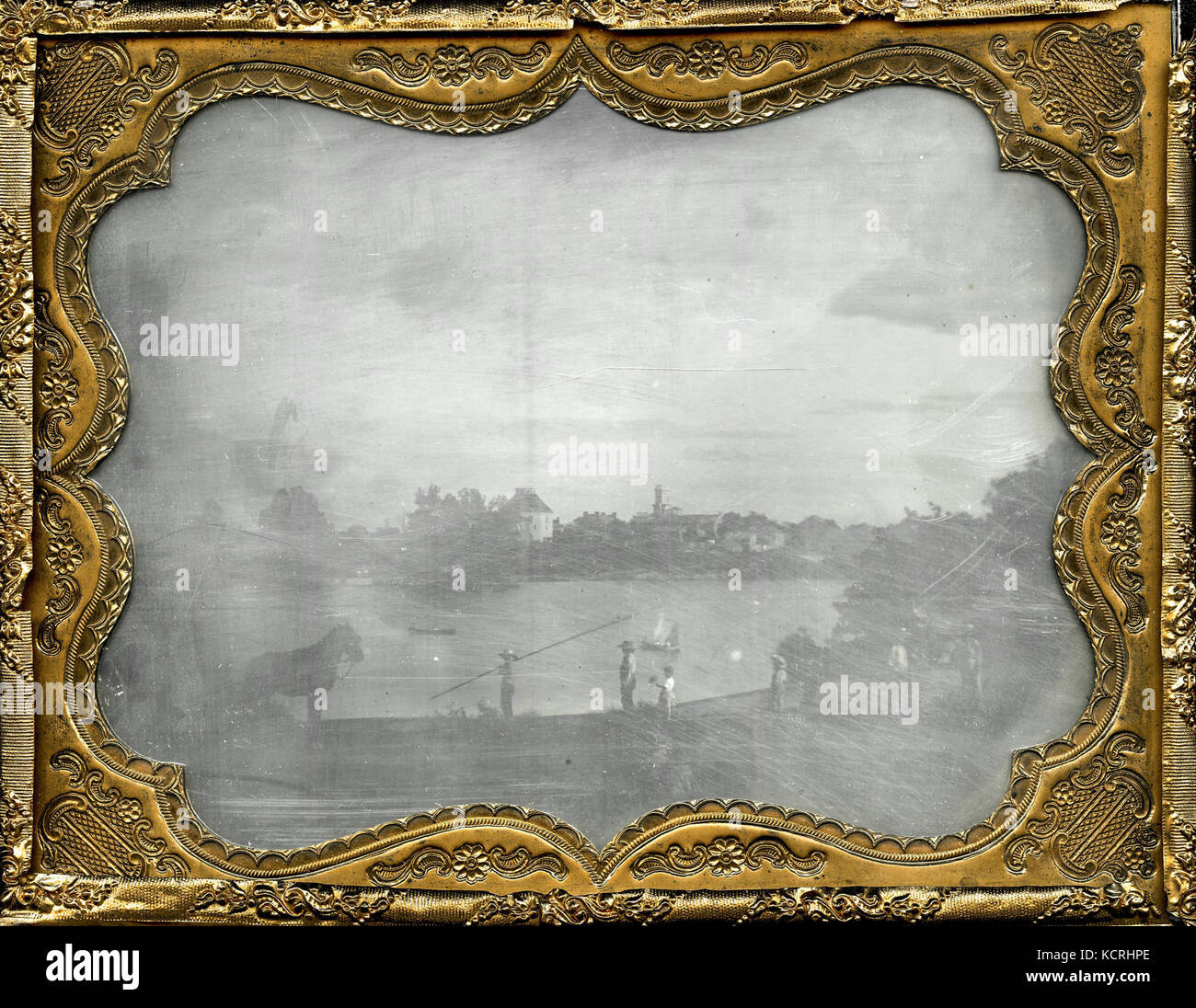 Chouteau's Pond, View Southwest from Eighth and Spruce Streets Stock ...