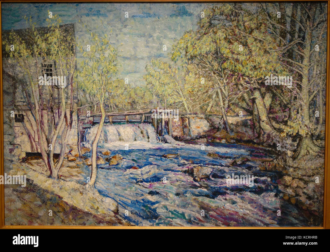 Bradberry's Mill Dam in Spring by Edward Francis Rook, c. 1910 1915 ...
