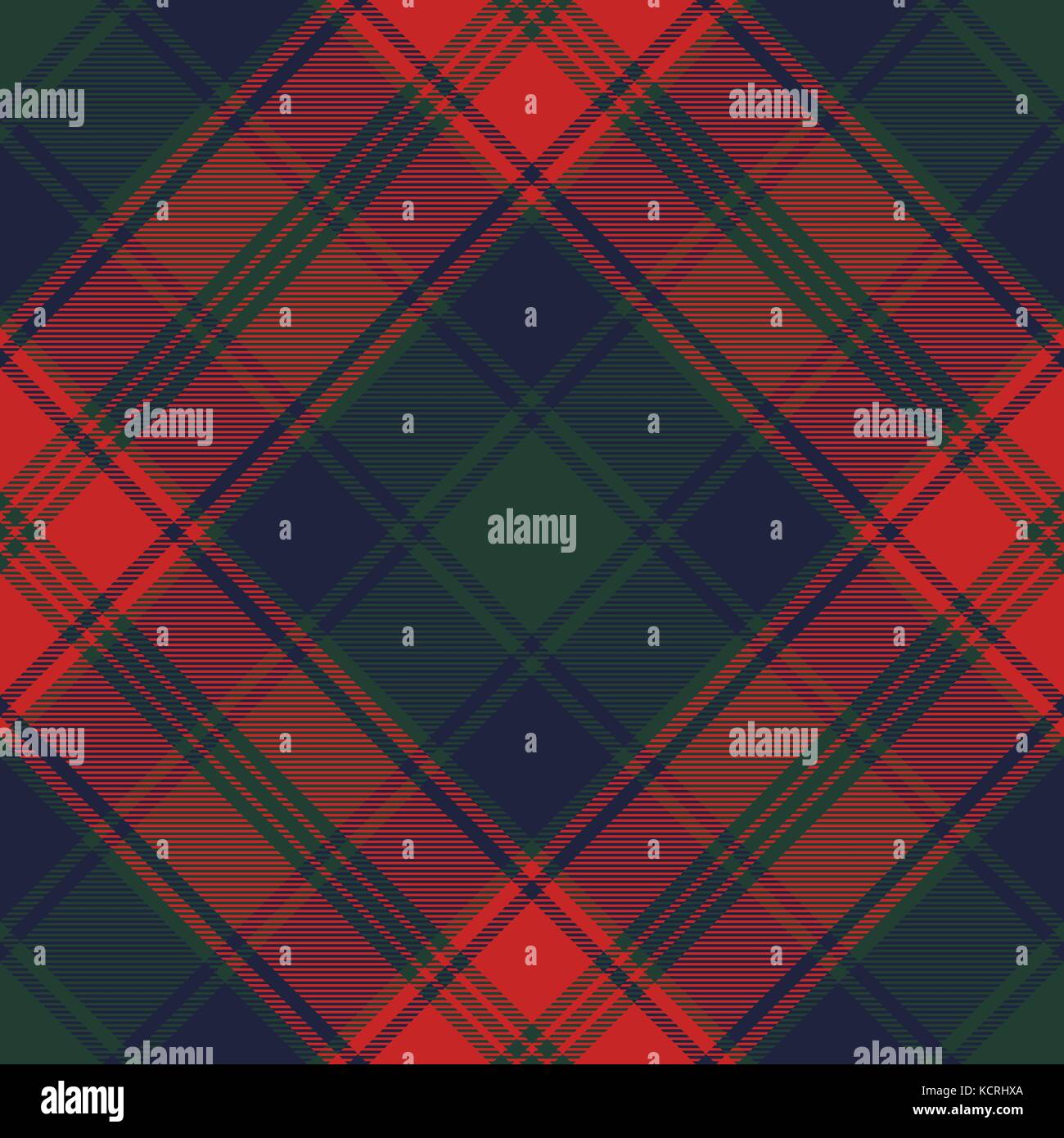 Diagonal fabric texture plaid seamless pattern. Vector illustration ...
