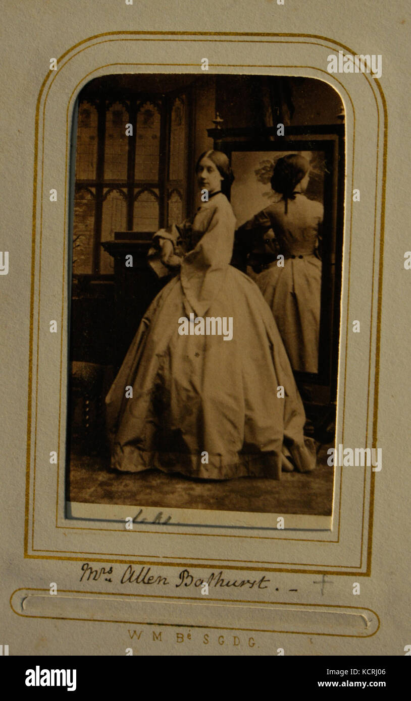 Carte de visite of Mrs Allen Bathurst (1839 1872 Stock Photo - Alamy
