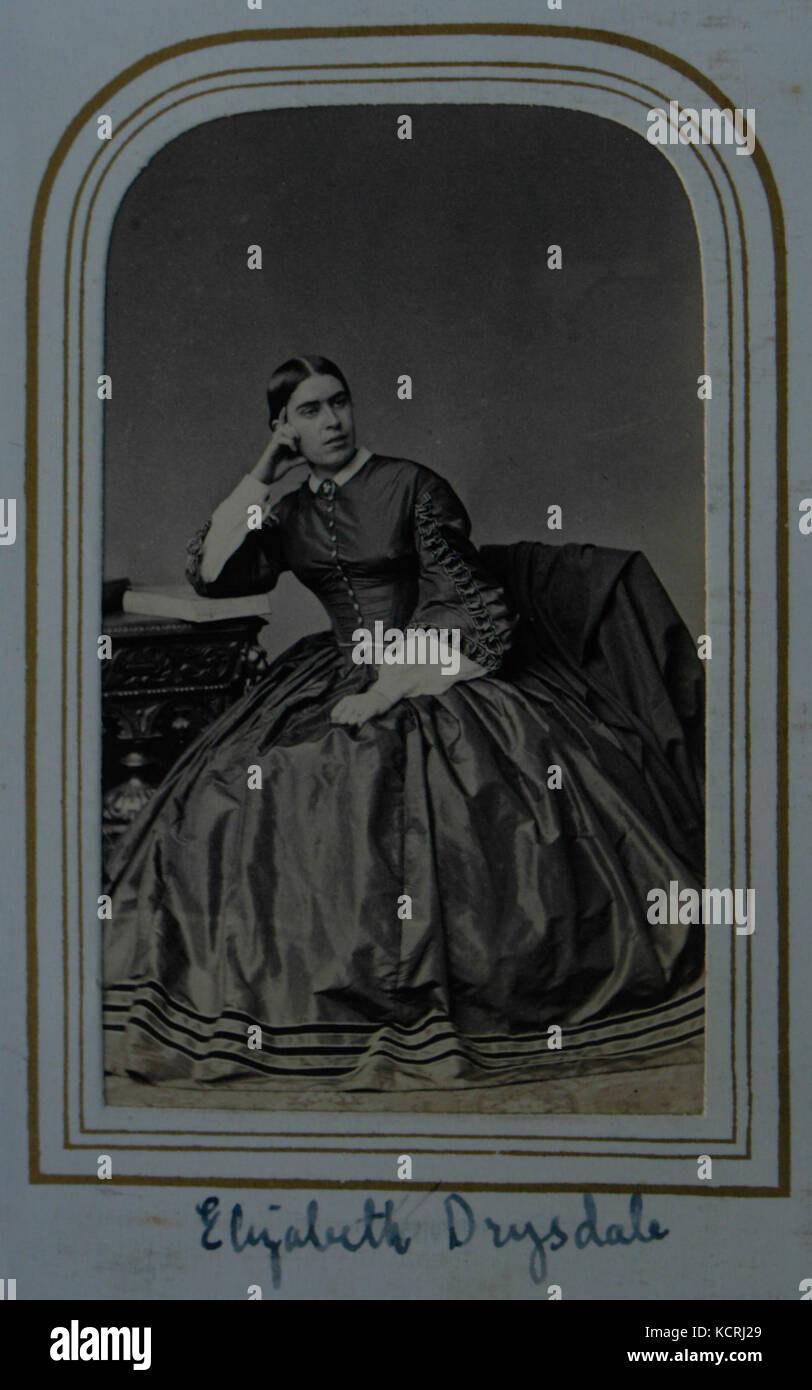 Carte de visite, no 2, of Elizabeth Waller (1840 1892), aka Mrs. Robert ...