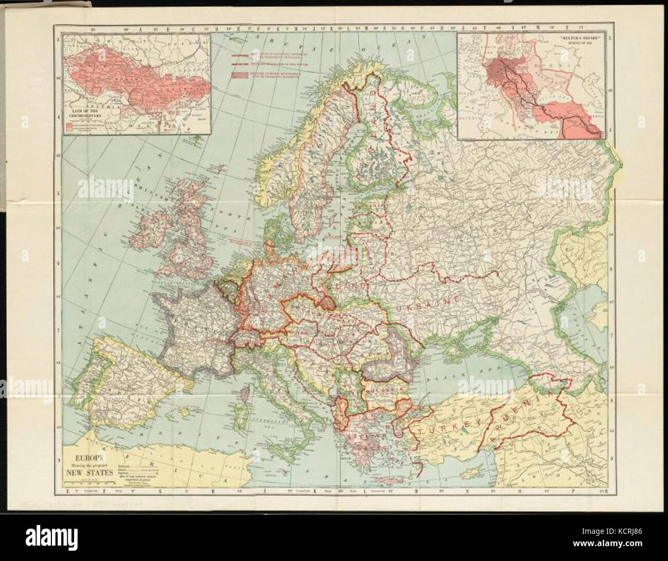 This map shows Europe with the proposed new states during a significant ...