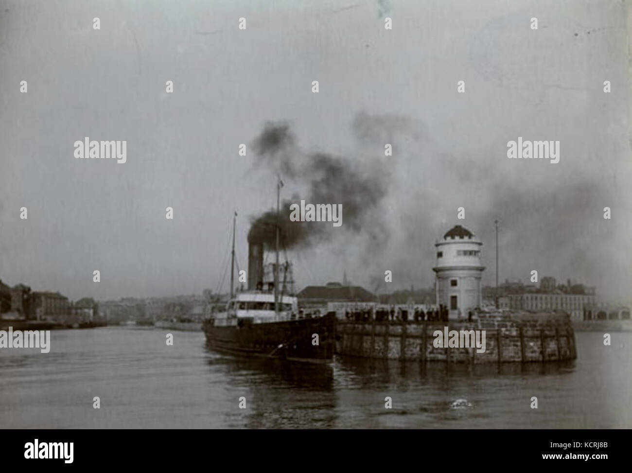 Douglas passes the Red Pier Stock Photo - Alamy