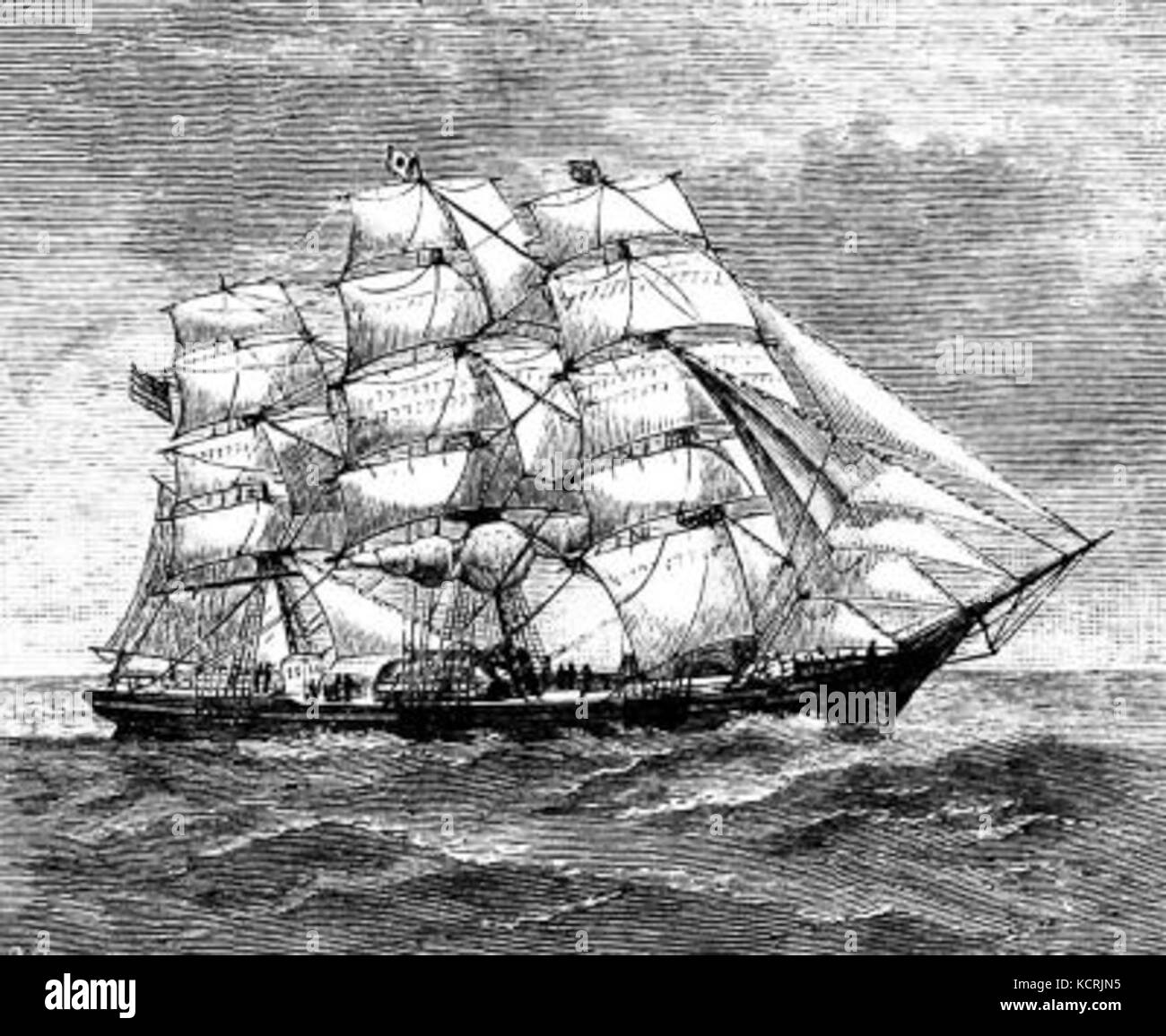 American Clipper Ship Stock Photo - Alamy