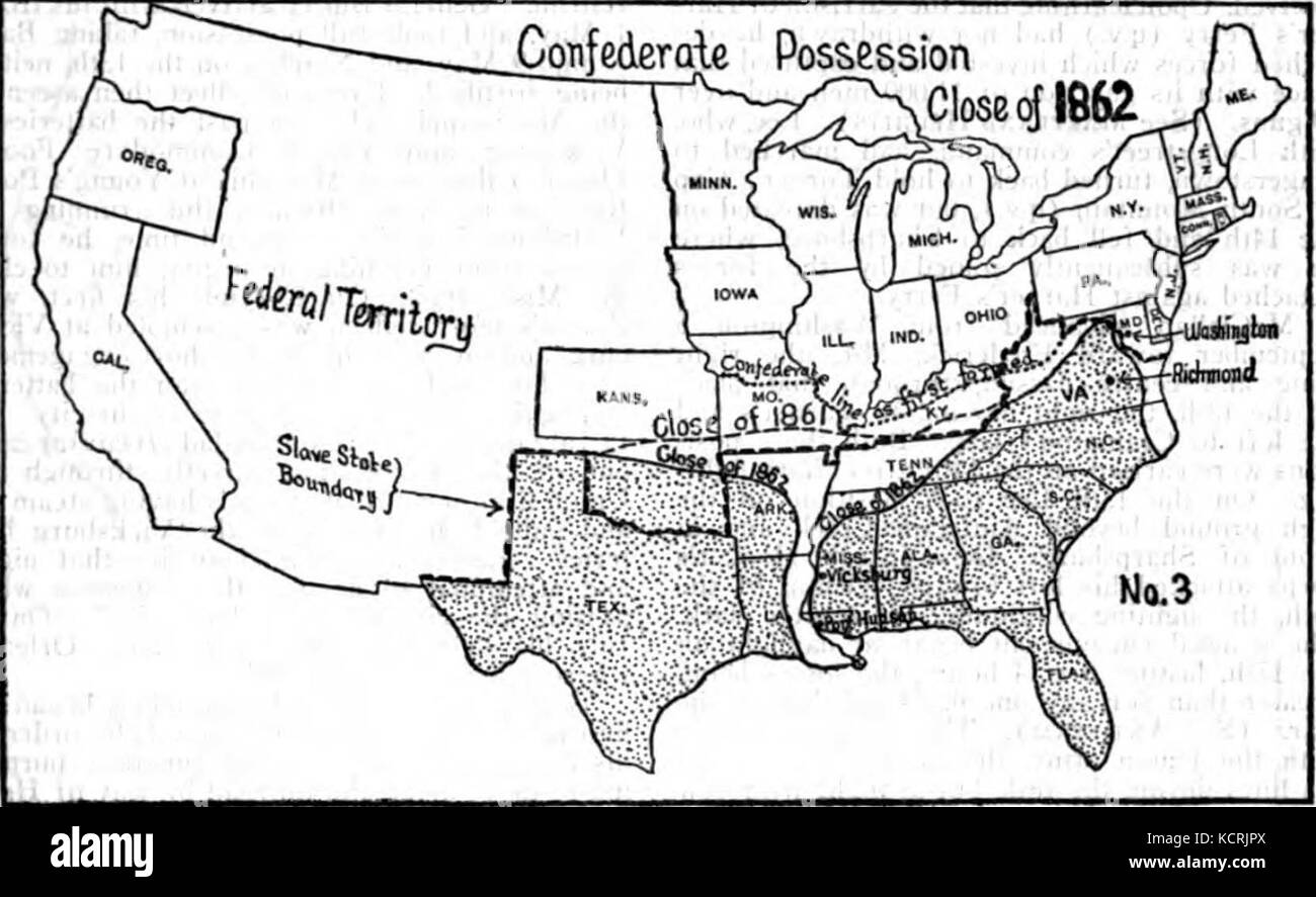 Civil War America Map Blank