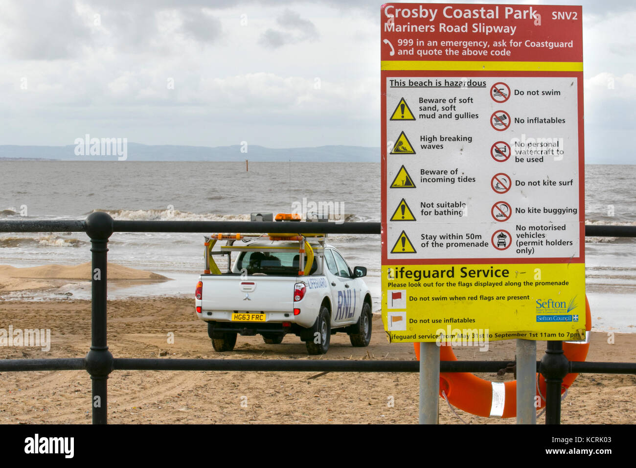 LifeGuard off-road beach & trail patrol rescue vehicle. RNLI volunteer ...