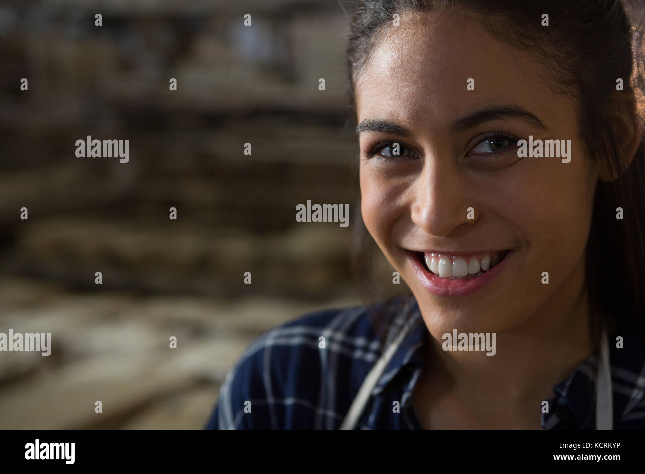 Close-up of happy female potter Stock Photo - Alamy