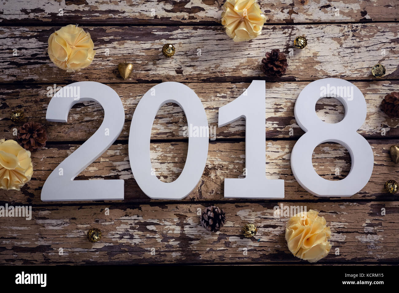 Overhead of numbers arranged on wooden plank Stock Photo - Alamy