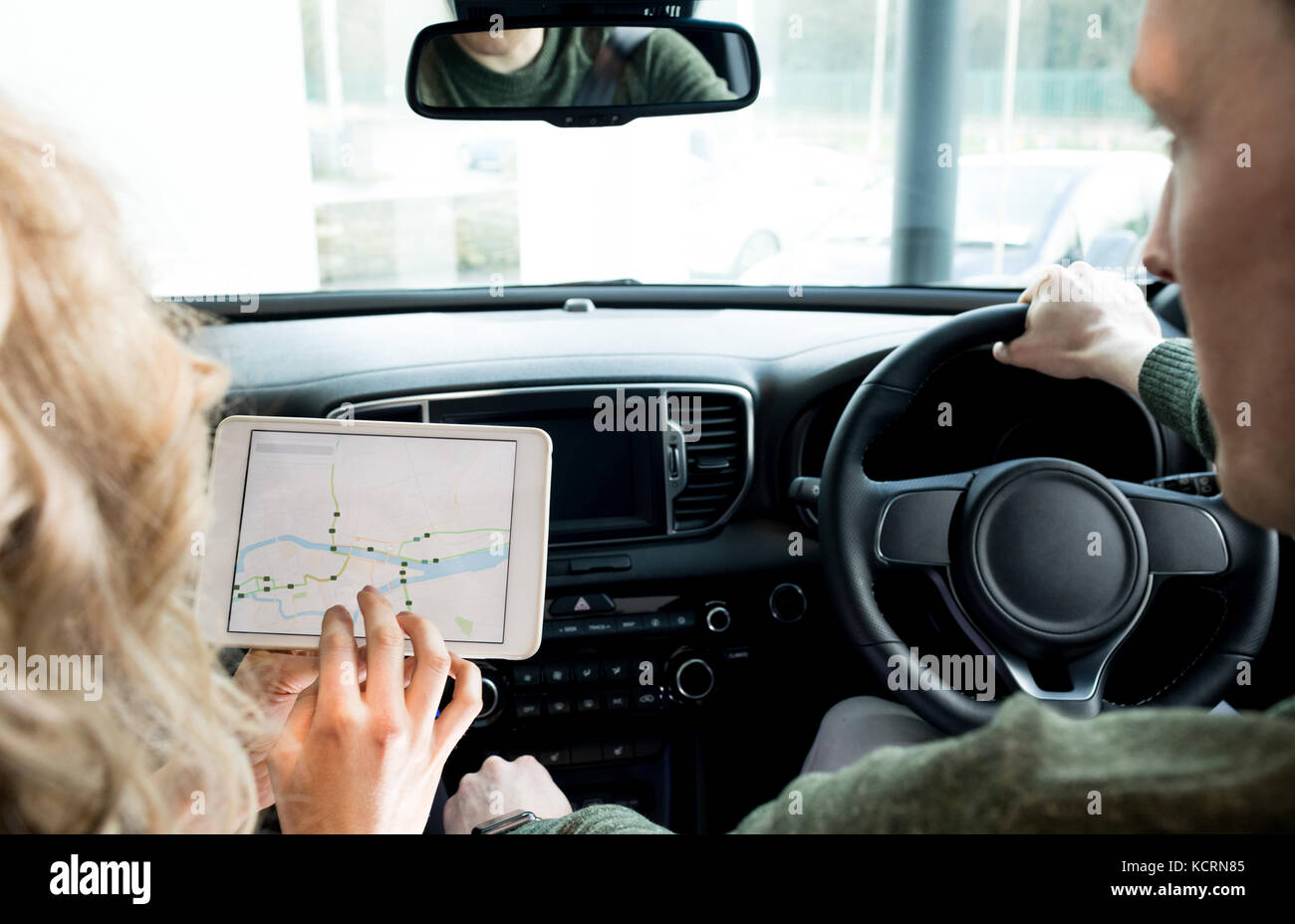 Car computer map hi-res stock photography and images - Alamy